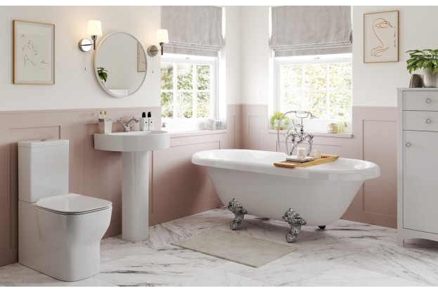 Vigo Close Coupled Fully Shrouded WC & Soft Close Seat